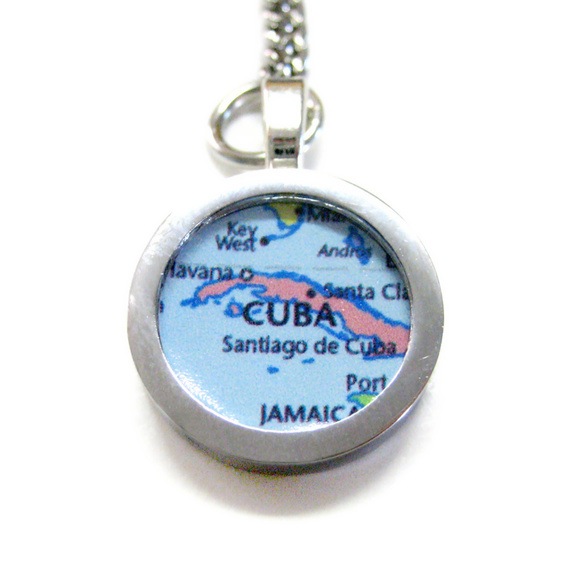 Kiola Designs | Accessories | Cuba Map Keychain | Poshmark